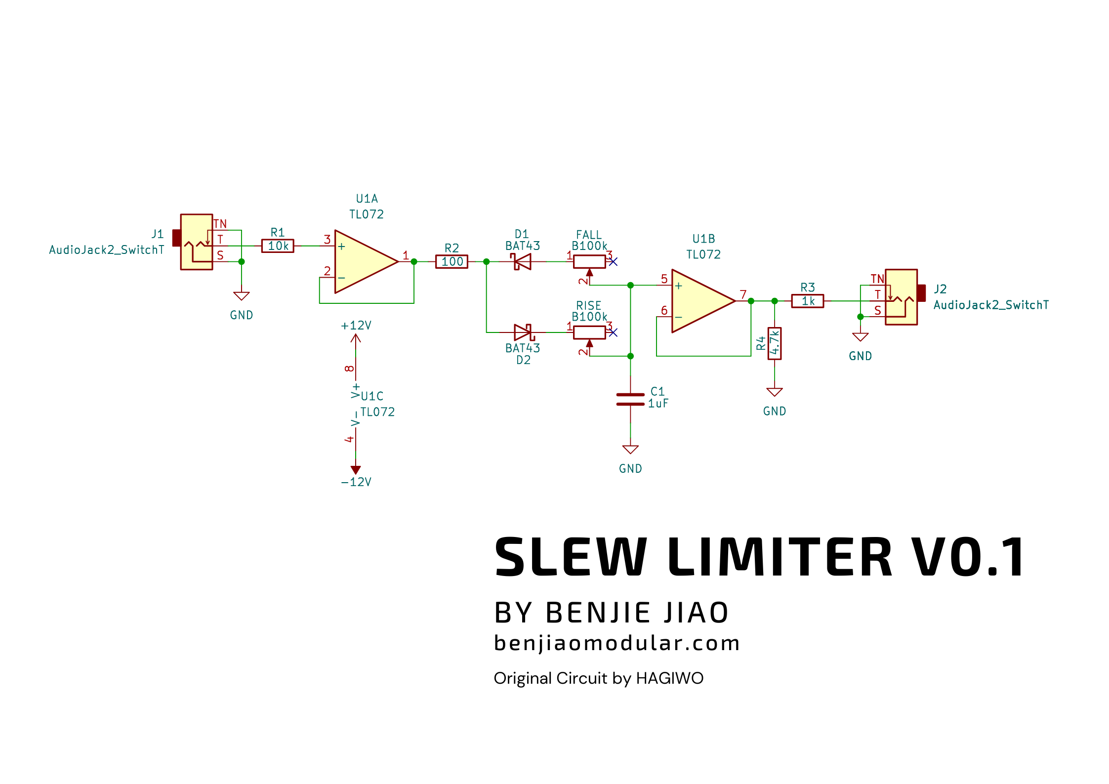 Slew Limiter · benjiaomodular